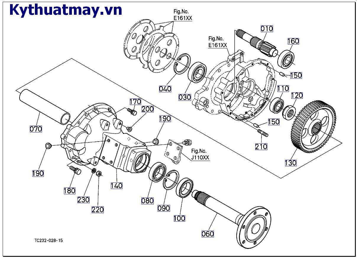 TRỤC XE SAU/ PHANH
